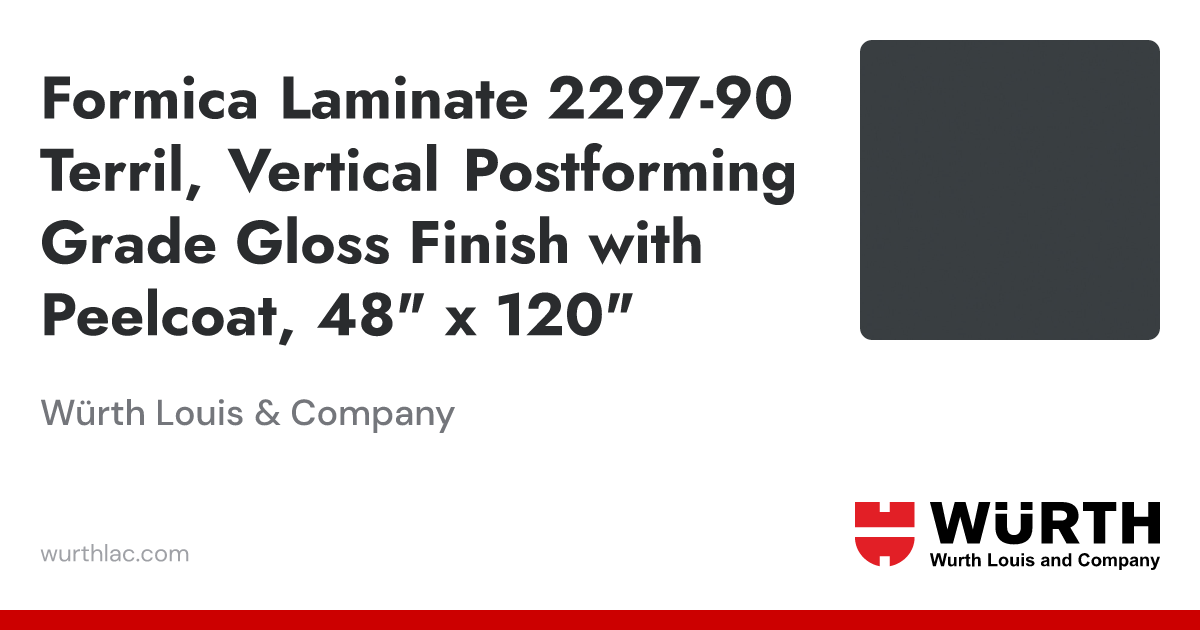 Formica Laminate 2297-90 Terril, Vertical Postforming Grade Gloss ...