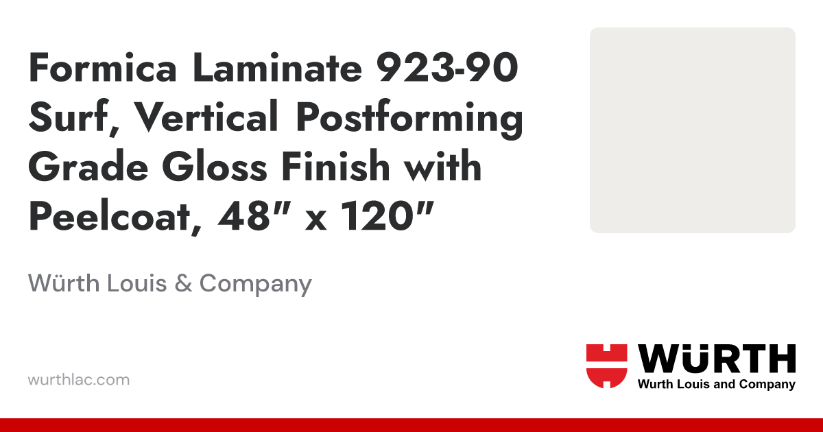 Formica Laminate 923-90 Surf, Vertical Postforming Grade Gloss Finish ...