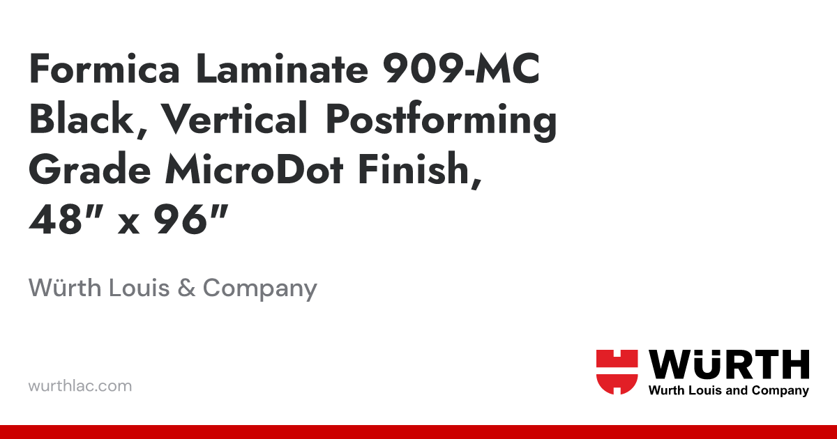 Formica Laminate 909-MC Black, Vertical Postforming Grade MicroDot ...