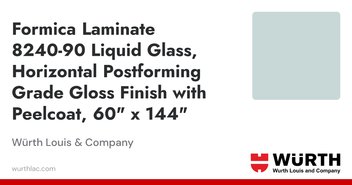 Formica Laminate 8240-90 Liquid Glass, Horizontal Postforming Grade ...