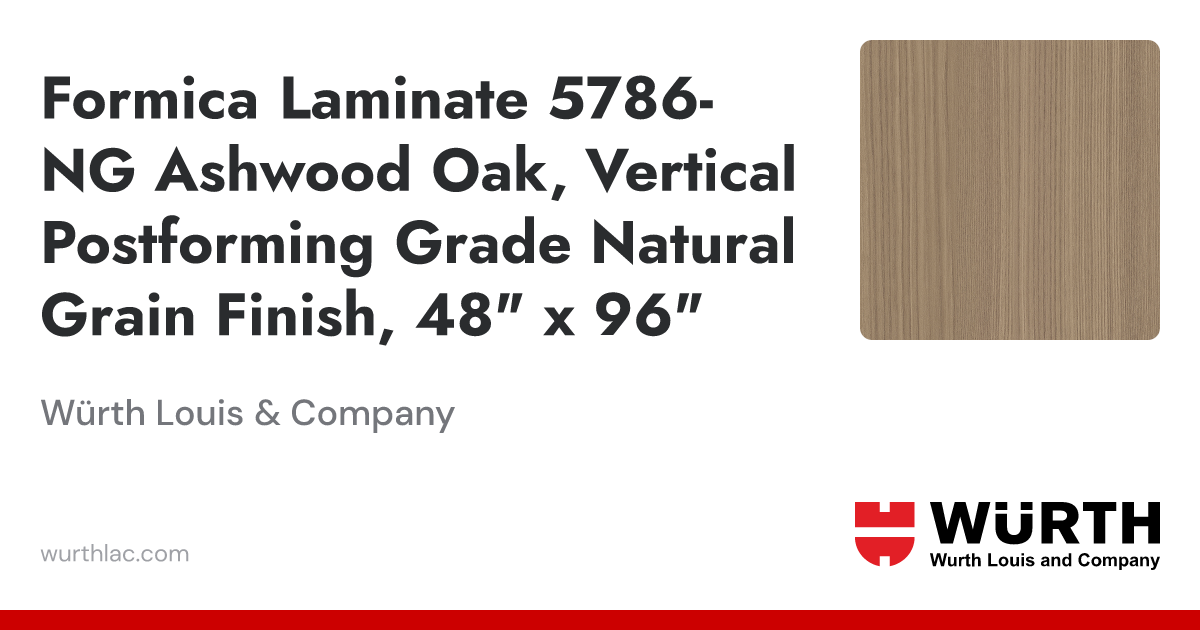 Formica Laminate 5786-NG Ashwood Oak, Vertical Postforming Grade ...