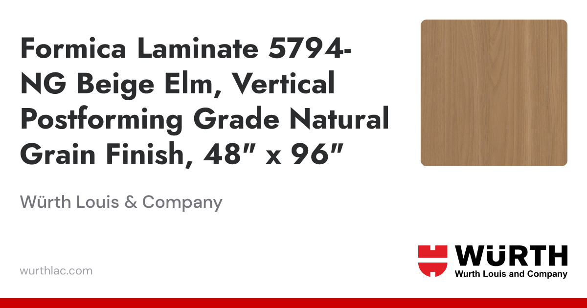 Formica Laminate 5794-NG Beige Elm, Vertical Postforming Grade Natural ...