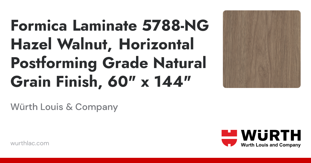 Formica Laminate 5788-NG Hazel Walnut, Horizontal Postforming Grade ...