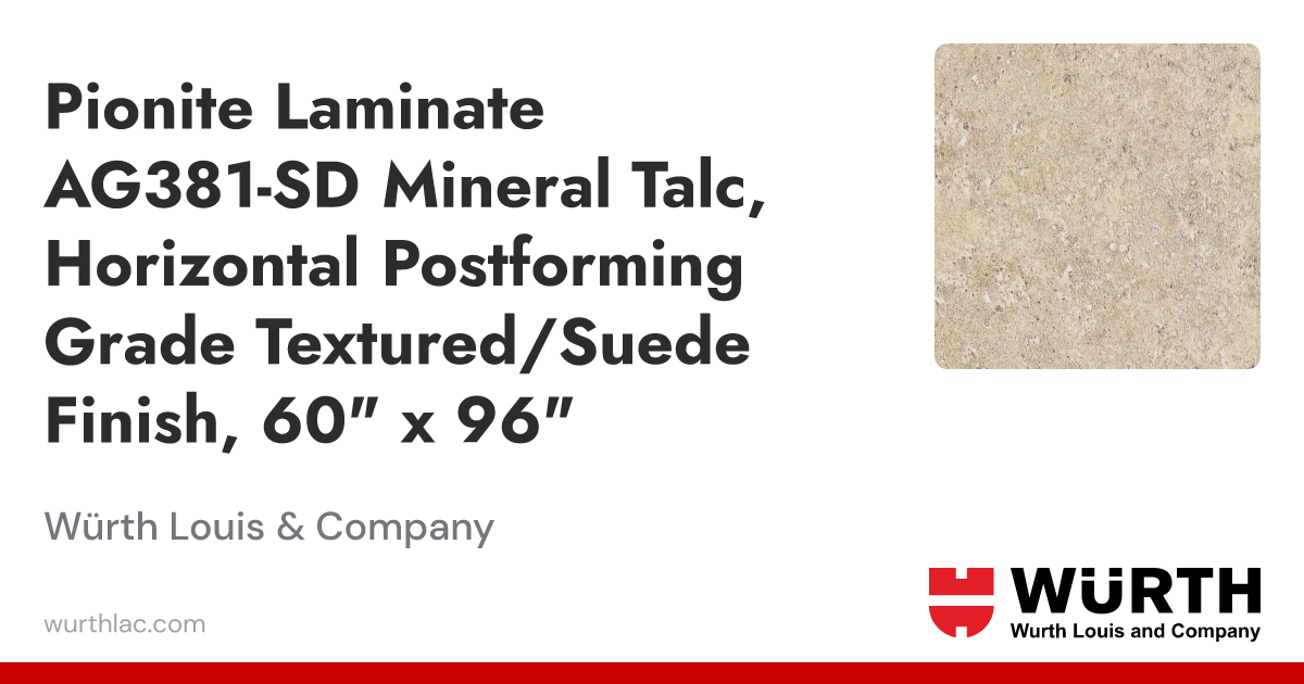Pionite Laminate AG381-SD Mineral Talc, Horizontal Postforming Grade ...