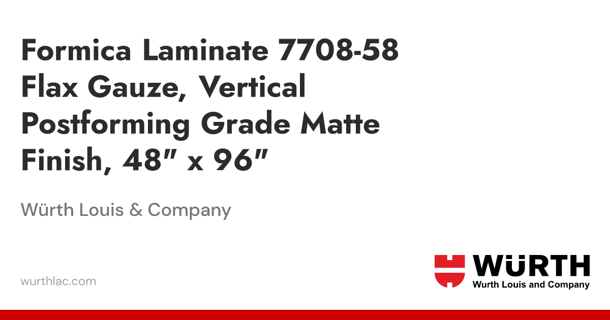 Formica Laminate 7708-58 Flax Gauze, Vertical Postforming Grade Matte ...