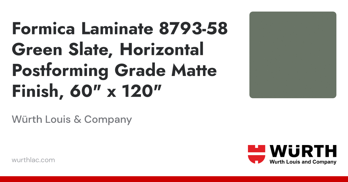 Formica Laminate 8793-58 Green Slate, Horizontal Postforming Grade ...