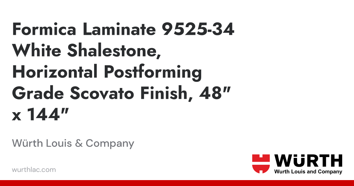 Formica Laminate 9525-34 White Shalestone, Horizontal Postforming Grade ...