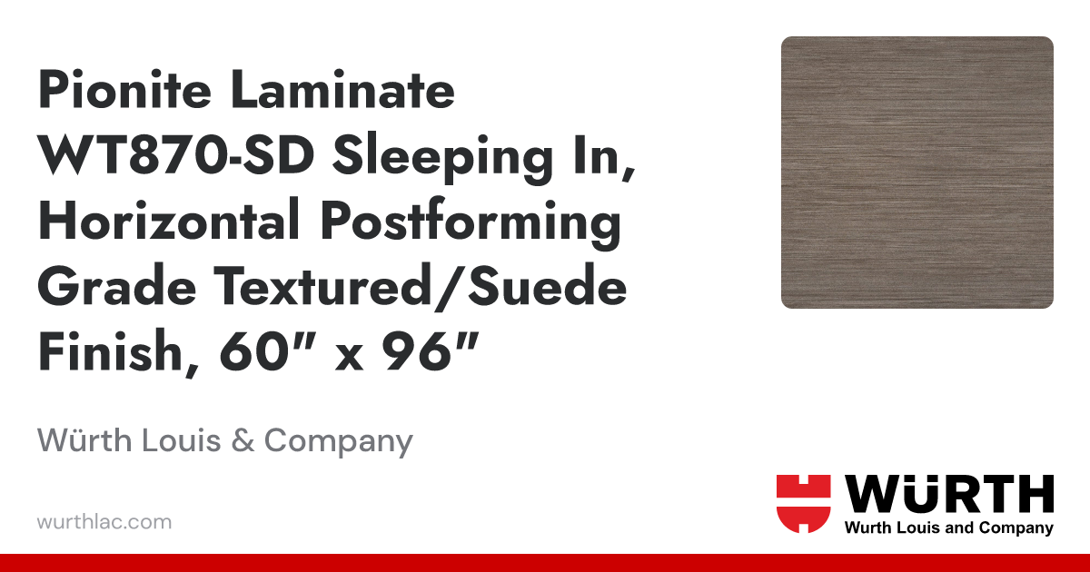 Pionite Laminate WT870-SD Sleeping In, Horizontal Postforming Grade ...