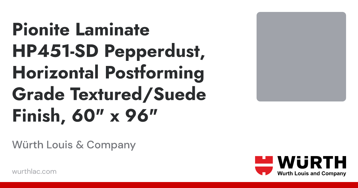 Pionite Laminate HP451-SD Pepperdust, Horizontal Postforming Grade ...