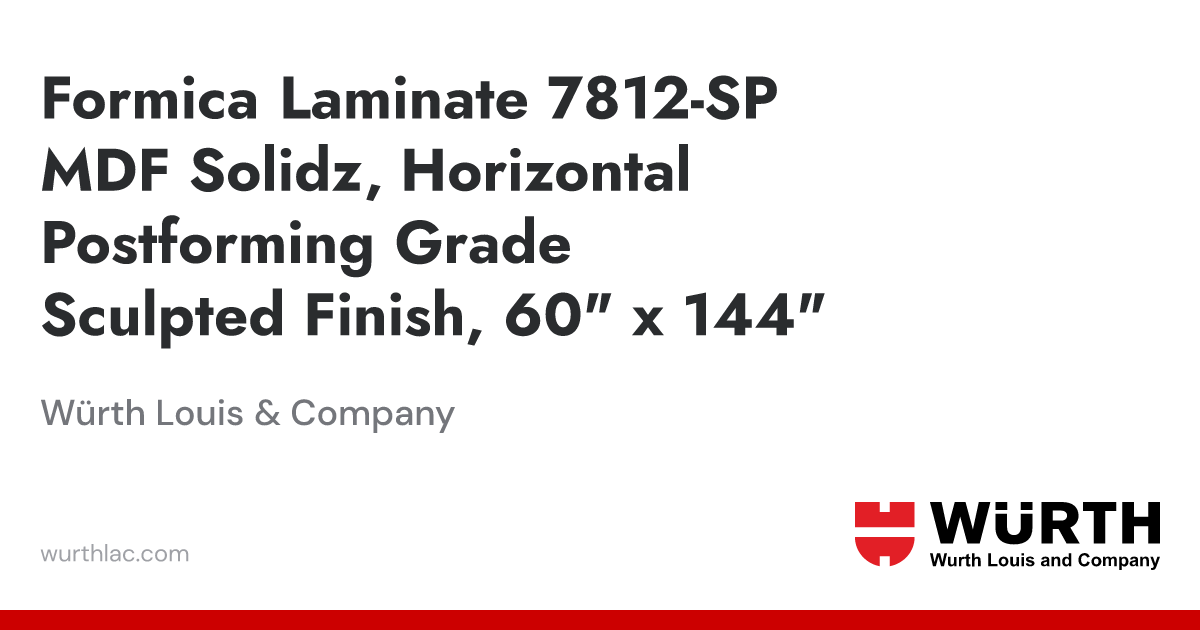 Formica Laminate 7812-SP MDF Solidz, Horizontal Postforming Grade ...