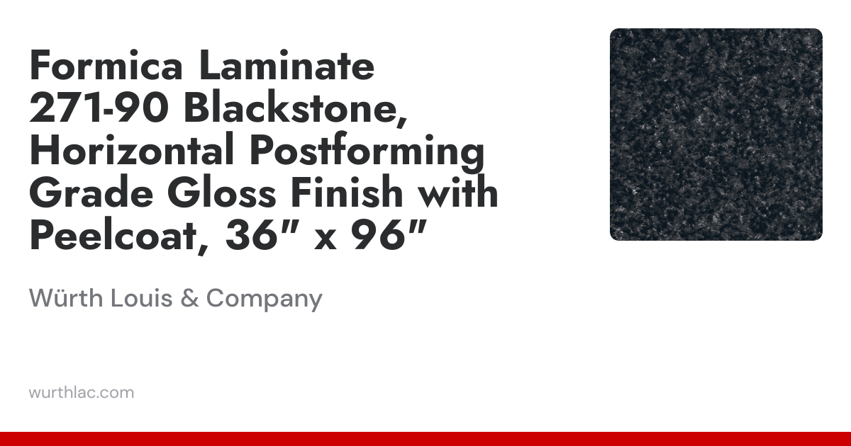 Formica Laminate 271-90 Blackstone, Horizontal Postforming Grade Gloss ...