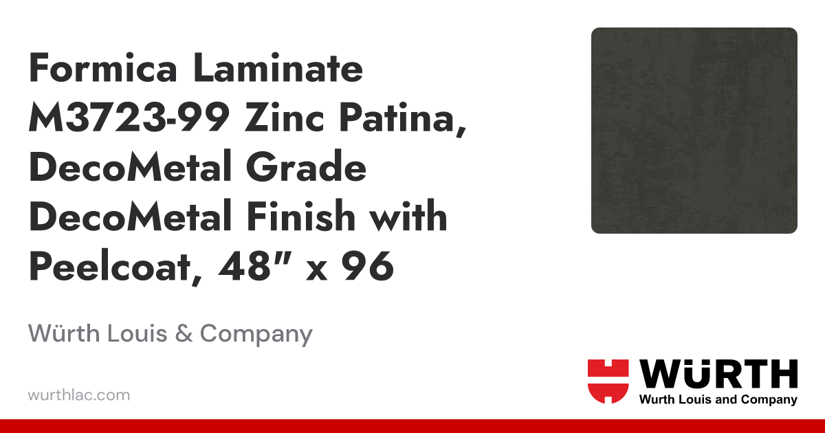 Formica Laminate M3723-99 Zinc Patina, DecoMetal Grade DecoMetal Finish ...