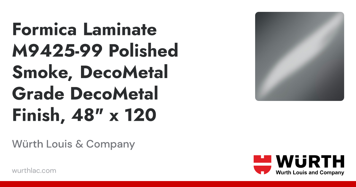 Formica Laminate M9425-99 Polished Smoke, DecoMetal Grade DecoMetal ...