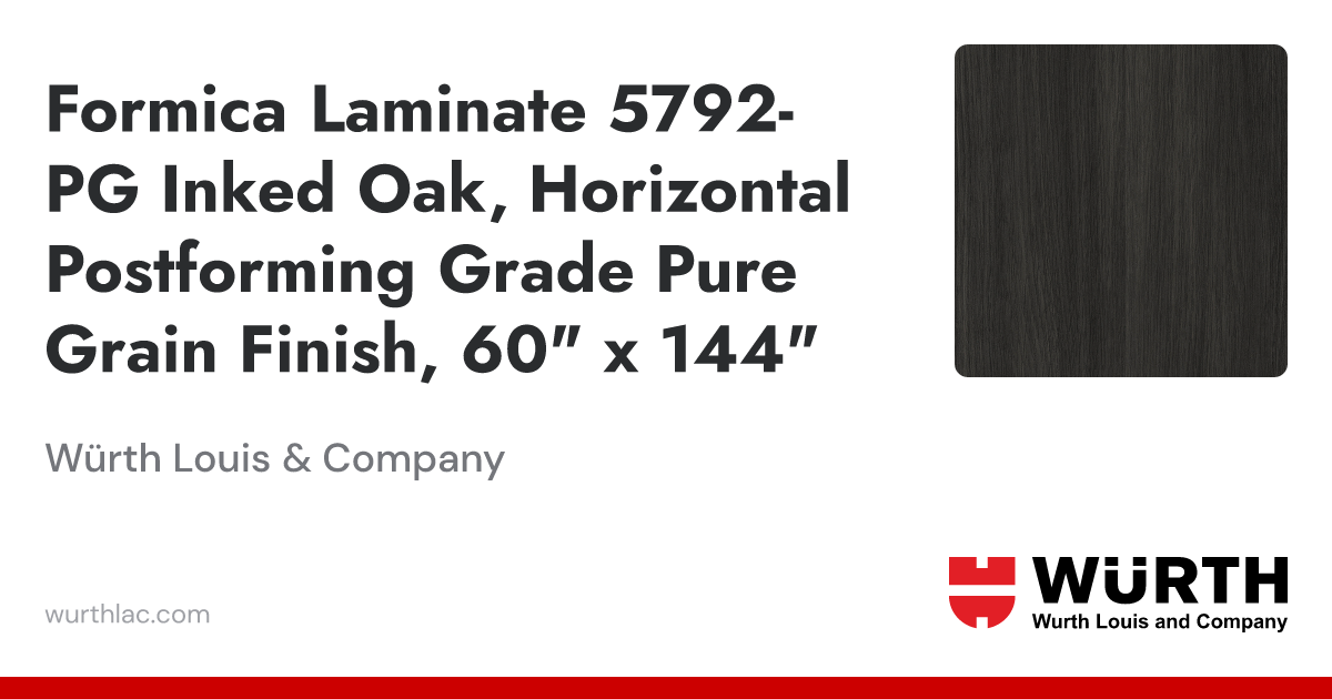 Formica Laminate 5792-PG Inked Oak, Horizontal Postforming Grade Pure ...