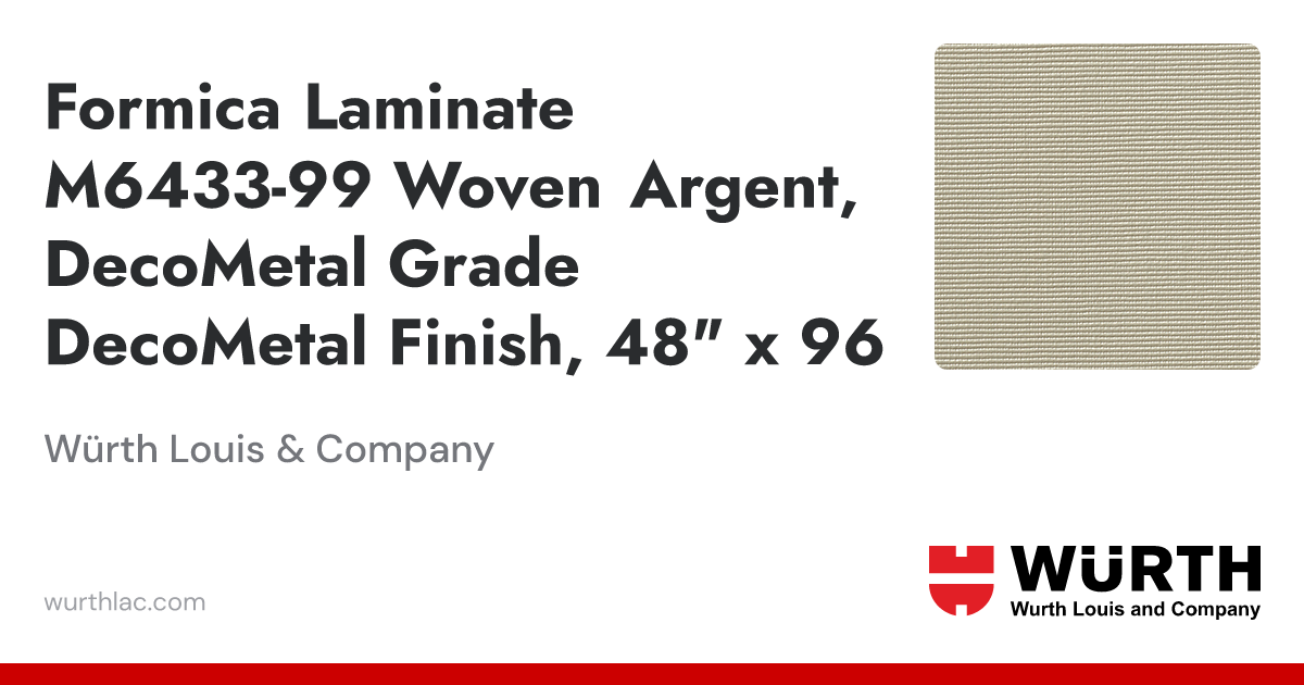 Formica Laminate M6433-99 Woven Argent, DecoMetal Grade DecoMetal ...