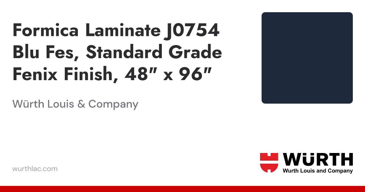 Formica Laminate J0754 Blu Fes, Standard Grade Fenix Finish, 48" x 96 ...