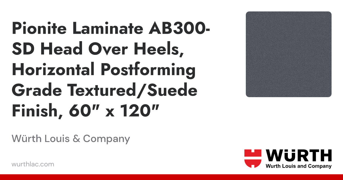 Pionite Laminate AB300-SD Head Over Heels, Horizontal Postforming Grade ...