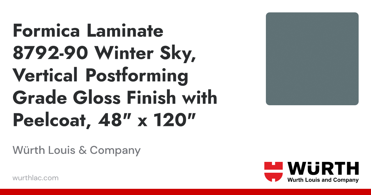 Formica Laminate 8792-90 Winter Sky, Vertical Postforming Grade Gloss ...