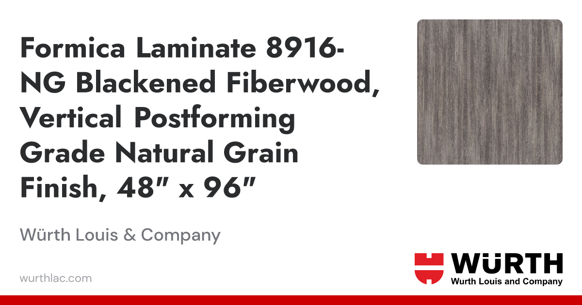 Formica Laminate 8916-NG Blackened Fiberwood, Vertical Postforming ...