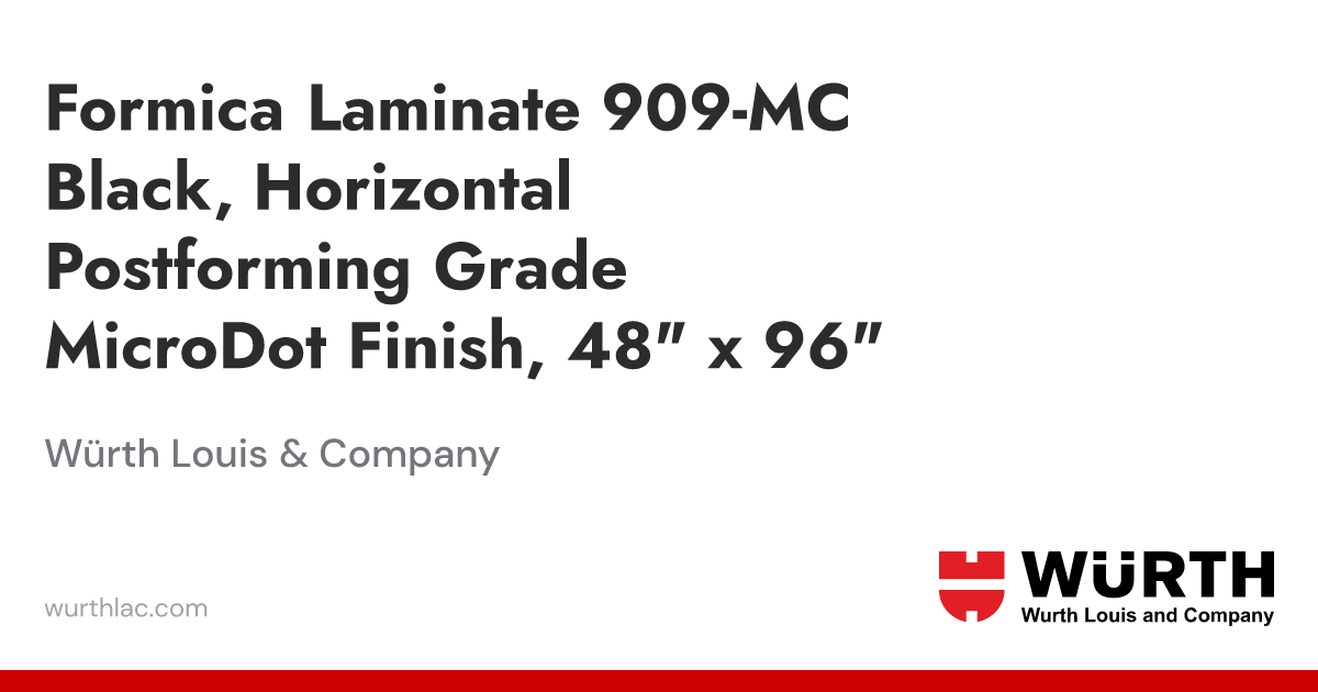 Formica Laminate 909-MC Black, Horizontal Postforming Grade MicroDot ...
