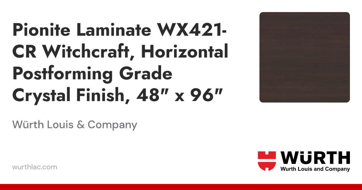 Pionite Laminate WX421-CR Witchcraft, Horizontal Postforming Grade ...
