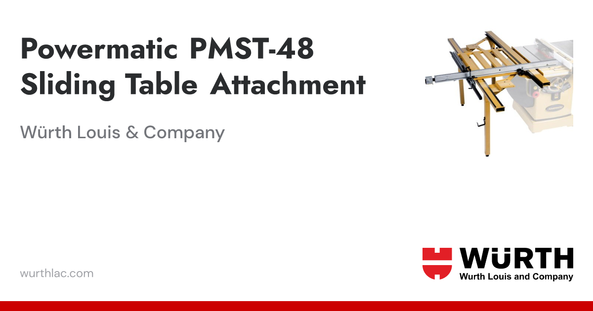 Powermatic PMST-48 Sliding Table Attachment | Würth Louis & Company