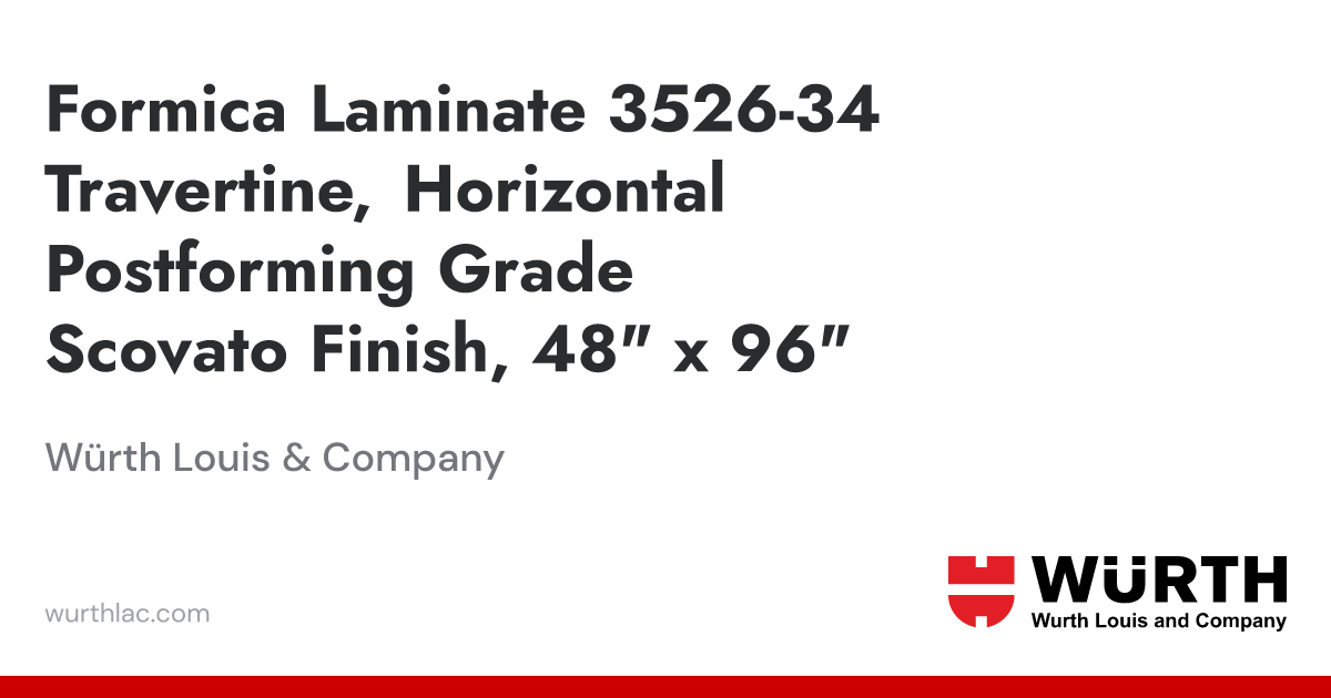 Formica Laminate 3526-34 Travertine, Horizontal Postforming Grade ...
