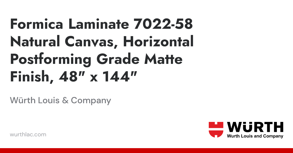 Formica Laminate 7022-58 Natural Canvas, Horizontal Postforming Grade ...