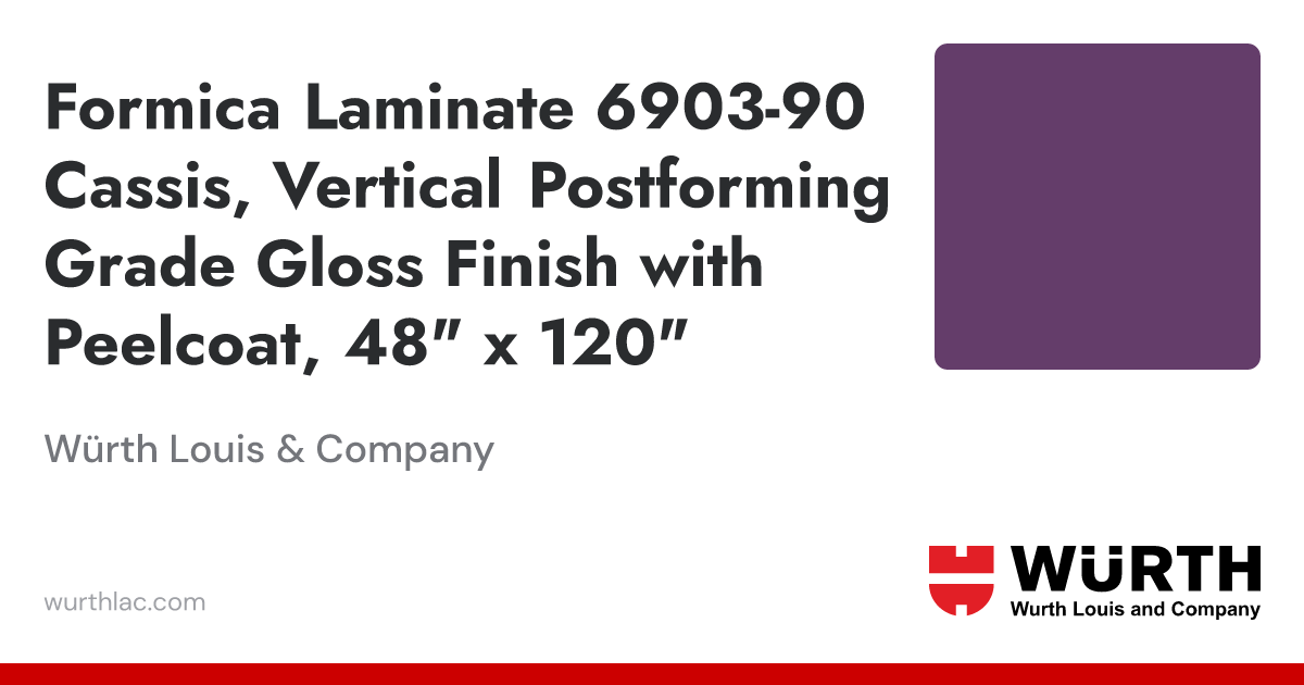 Formica Laminate 6903-90 Cassis, Vertical Postforming Grade Gloss ...