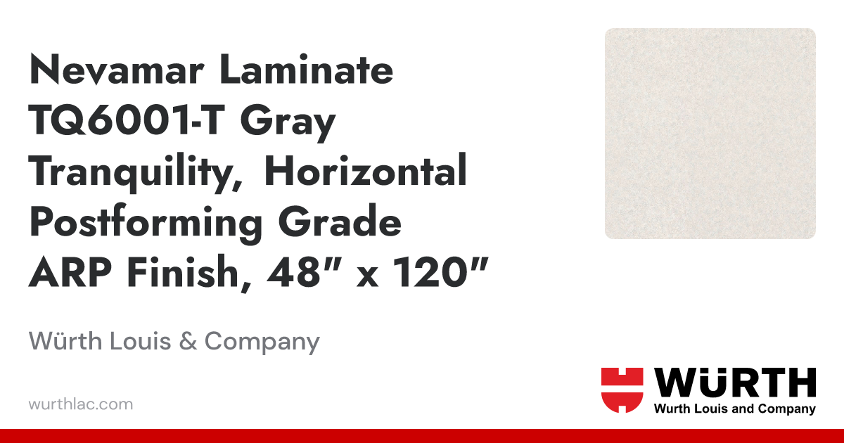 Nevamar Laminate TQ6001-T Gray Tranquility, Horizontal Postforming ...