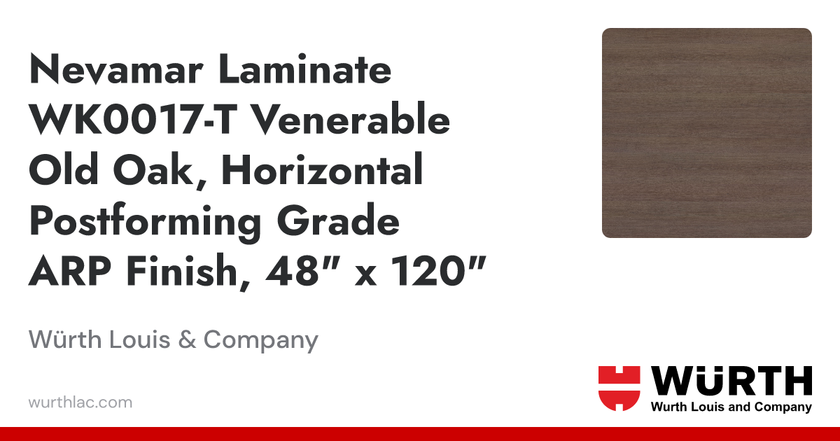 Nevamar Laminate WK0017-T Venerable Old Oak, Horizontal Postforming ...