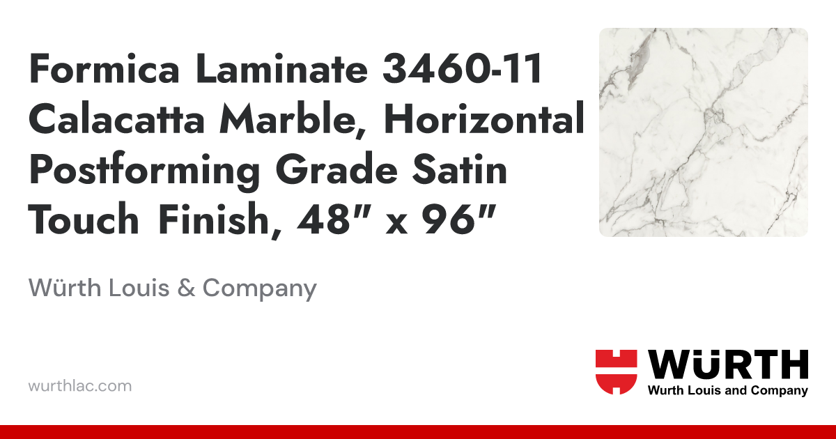 Formica Laminate 3460-11 Calacatta Marble, Horizontal Postforming Grade ...