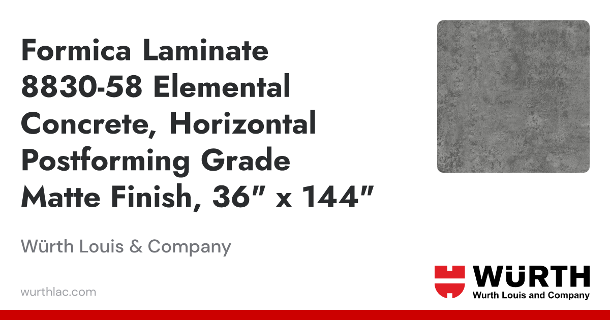 Formica Laminate 8830-58 Elemental Concrete, Horizontal Postforming ...