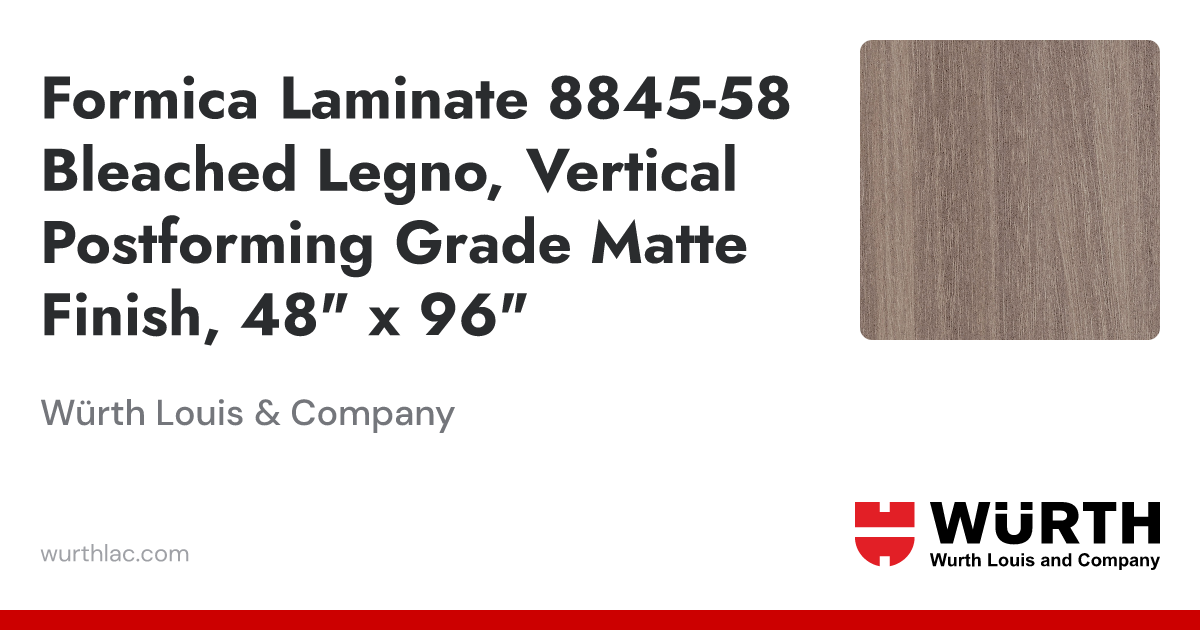 Formica Laminate 8845-58 Bleached Legno, Vertical Postforming Grade ...