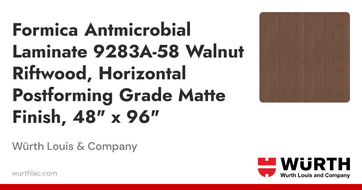 Formica Antmicrobial Laminate 9283A-58 Walnut Riftwood, Horizontal ...