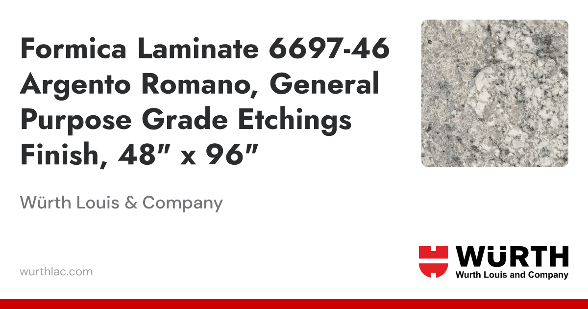 Formica Laminate 6697-46 Argento Romano, General Purpose Grade Etchings ...