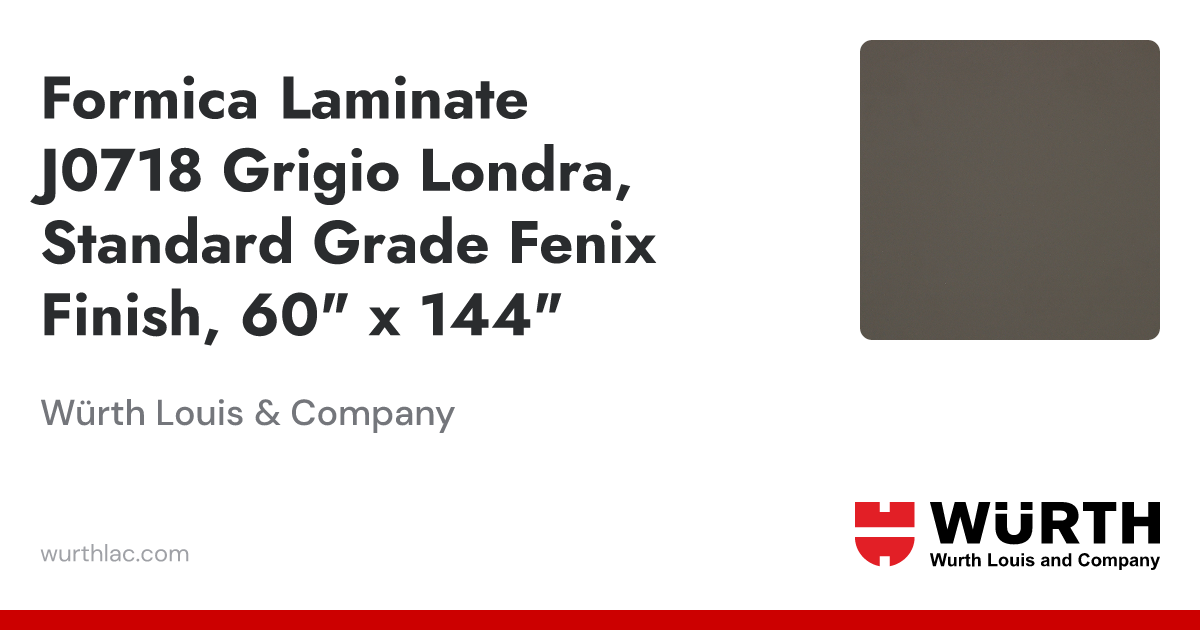 Formica Laminate J0718 Grigio Londra, Standard Grade Fenix Finish, 60 ...