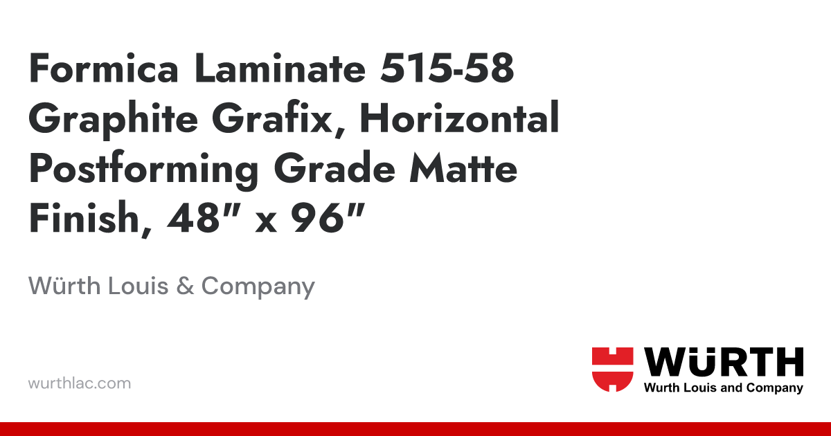 Formica Laminate 515-58 Graphite Grafix, Horizontal Postforming Grade ...