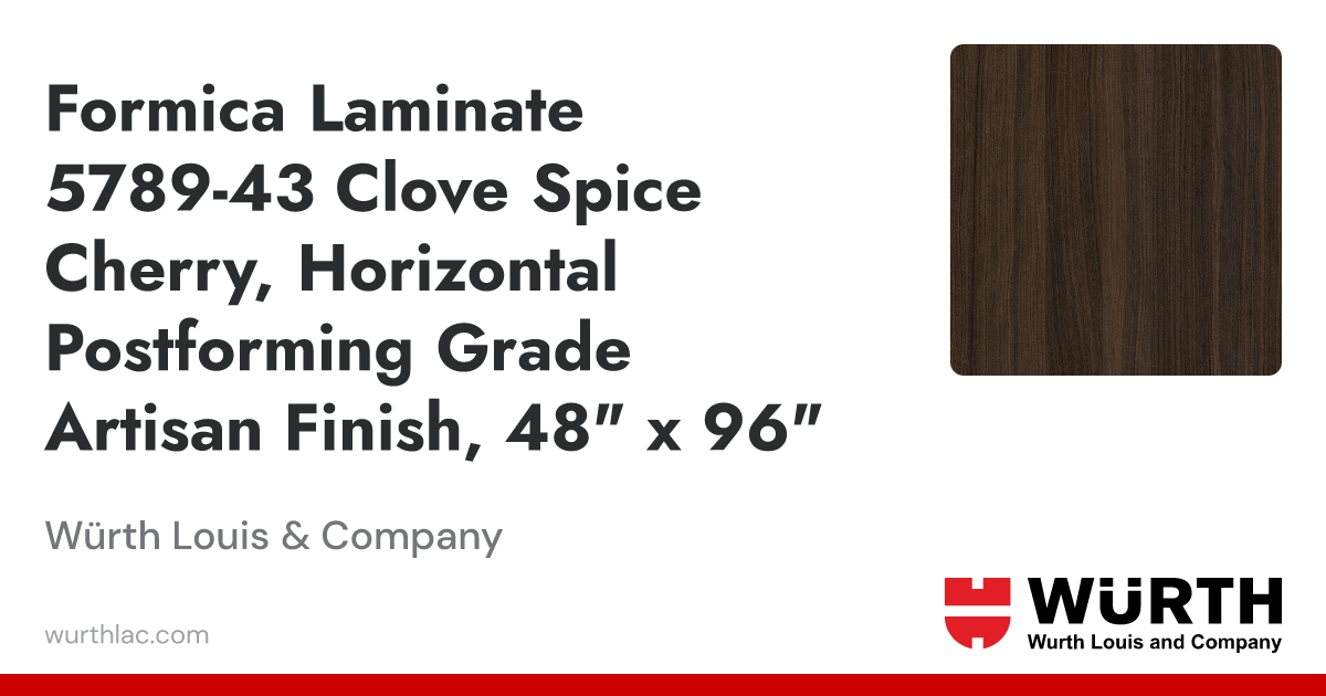 Formica Laminate 5789-43 Clove Spice Cherry, Horizontal Postforming ...