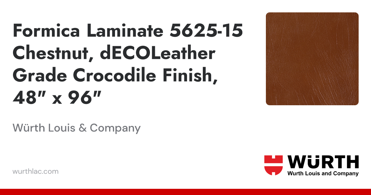 Formica Laminate 5625-15 Chestnut, dECOLeather Grade Crocodile Finish ...