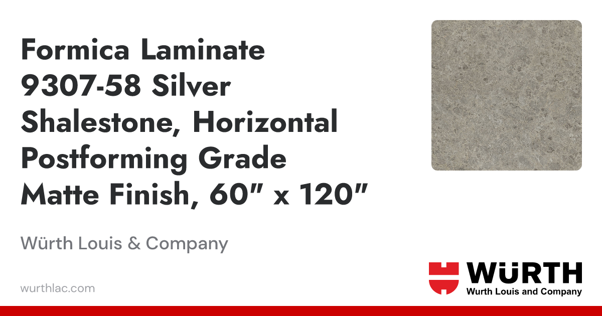 Formica Laminate 9307-58 Silver Shalestone, Horizontal Postforming ...
