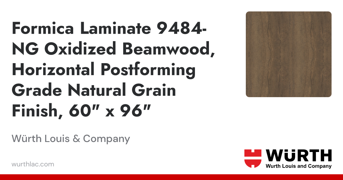 Formica Laminate 9484-NG Oxidized Beamwood, Horizontal Postforming ...