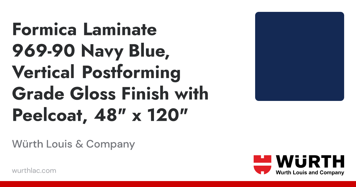 Formica Laminate 969-90 Navy Blue, Vertical Postforming Grade Gloss ...