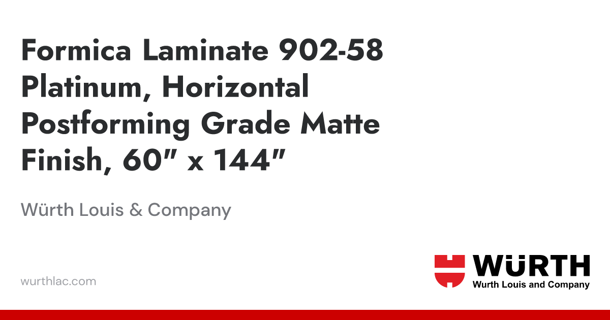 Formica Laminate 902-58 Platinum, Horizontal Postforming Grade Matte ...