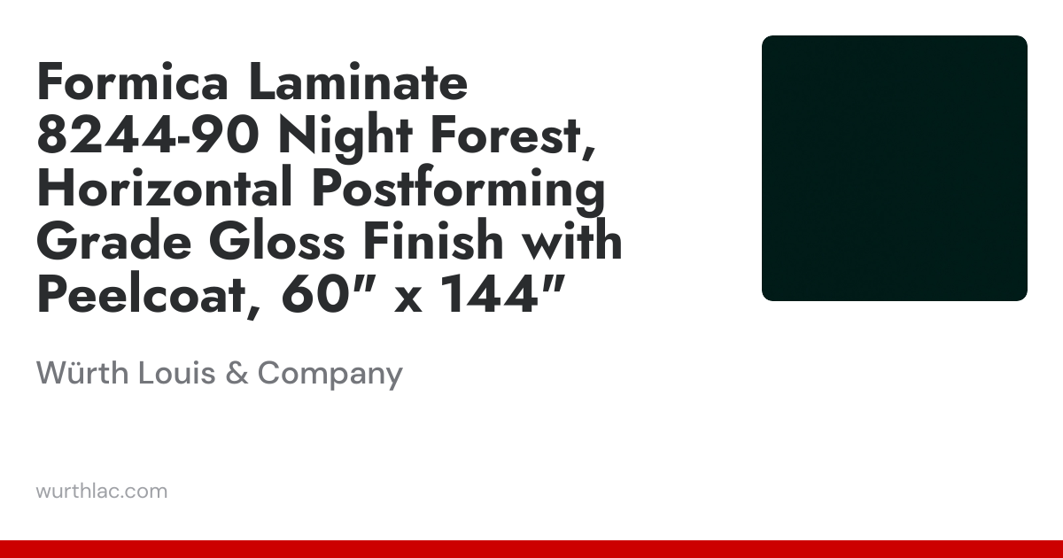 Formica Laminate 8244-90 Night Forest, Horizontal Postforming Grade ...