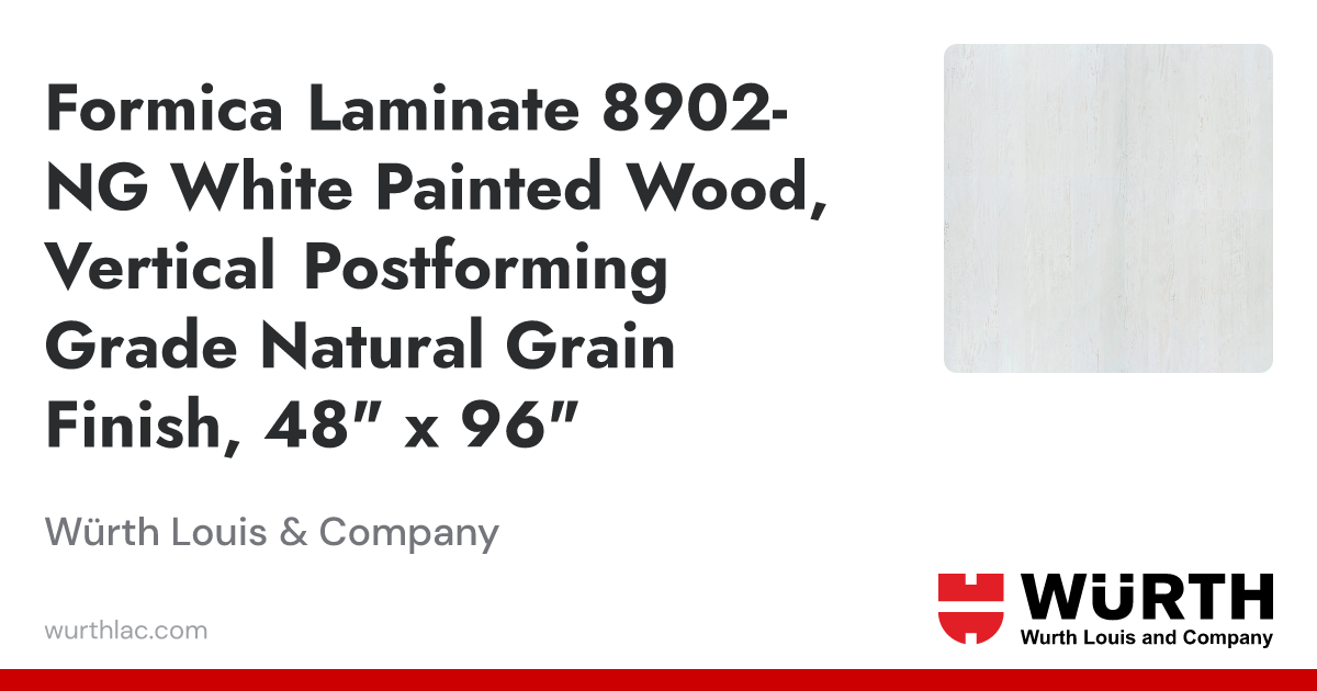 Formica Laminate 8902-NG White Painted Wood, Vertical Postforming Grade ...