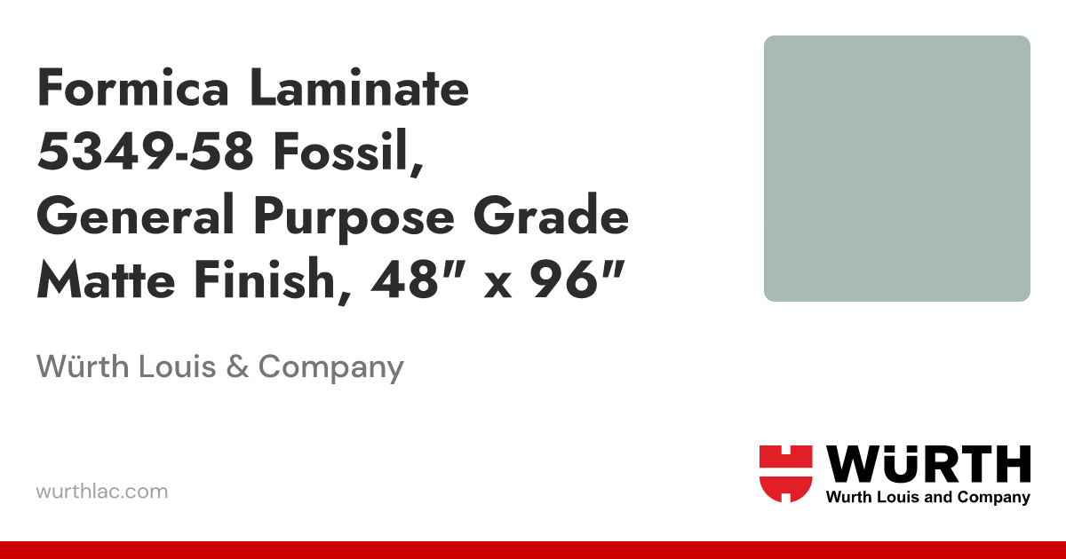 Formica Laminate 5349-58 Fossil, General Purpose Grade Matte Finish, 48 ...