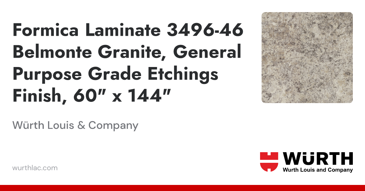 Formica Laminate 3496-46 Belmonte Granite, General Purpose Grade ...