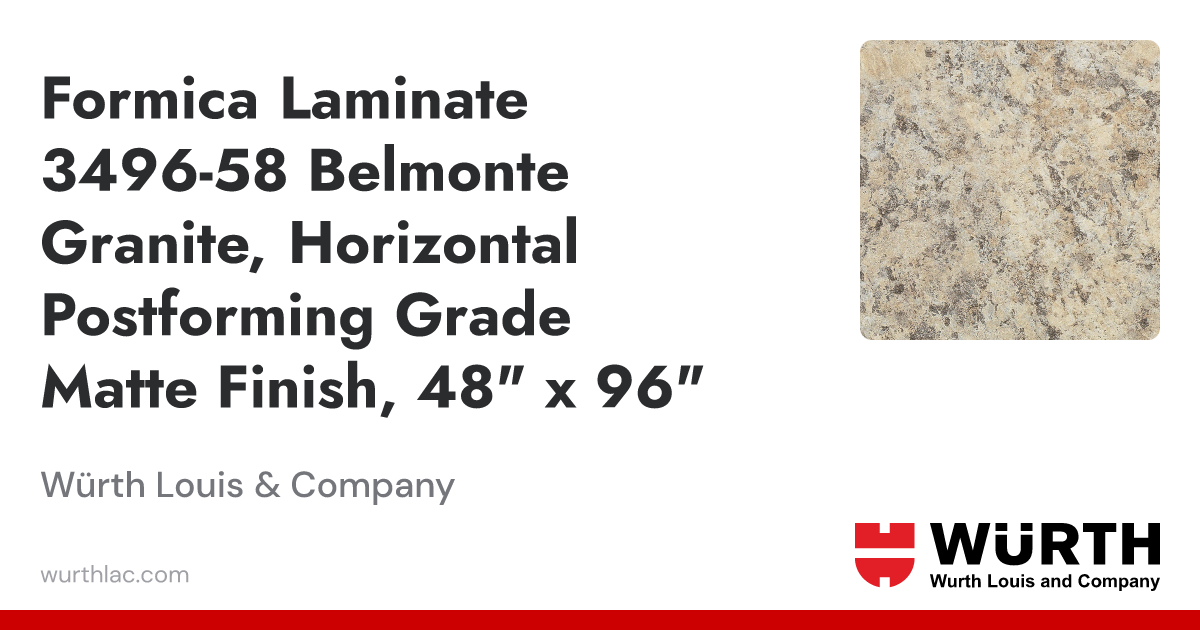 Formica Laminate 3496-58 Belmonte Granite, Horizontal Postforming Grade ...