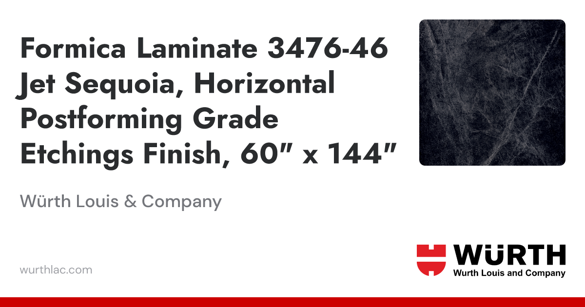 Formica Laminate 3476-46 Jet Sequoia, Horizontal Postforming Grade ...